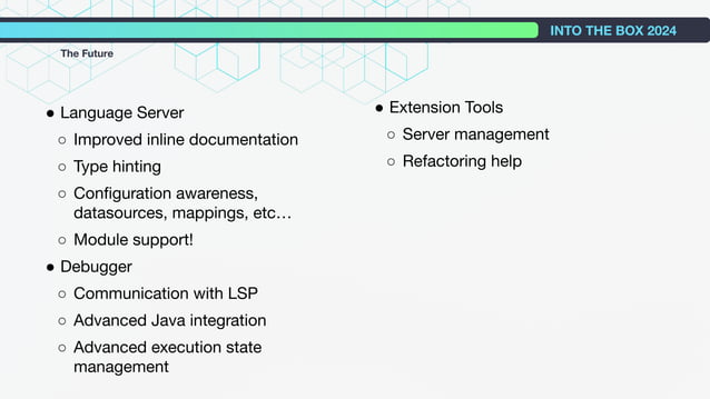 BoxLang Developer Tooling: VSCode Extension and Debugger | PPT