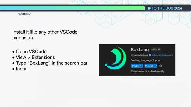 BoxLang Developer Tooling: VSCode Extension and Debugger | PPT