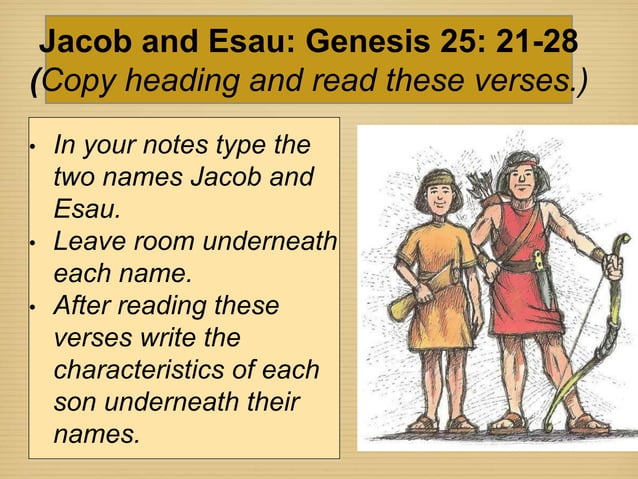Jacob and Esau | PPTX