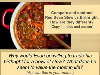 Jacob and Esau | PPTX