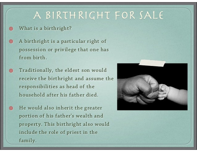 Jacob and Esau: a Tale of 2 Brothers