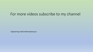 Jacobian solved examples (2019) | PPTX