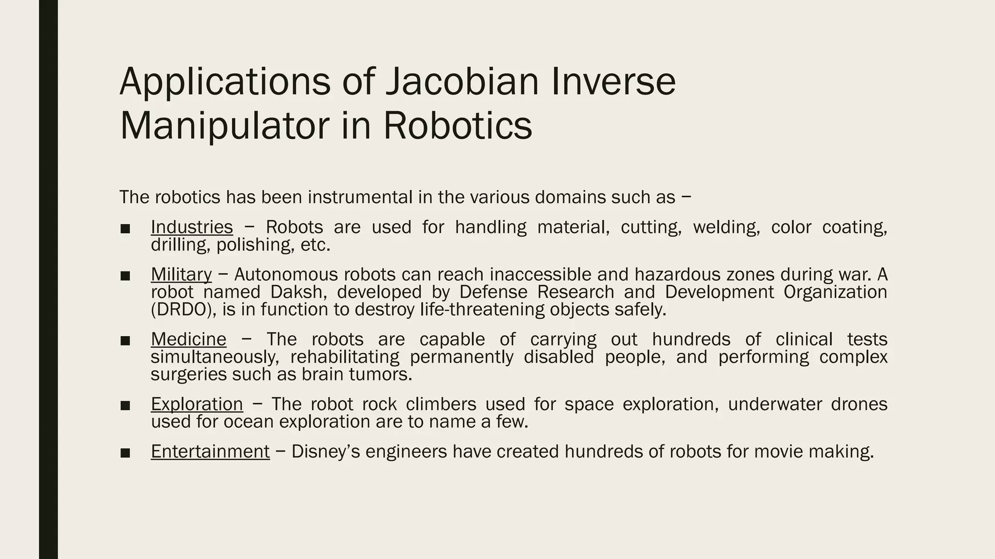 Jacobian inverse manipulator | PDF