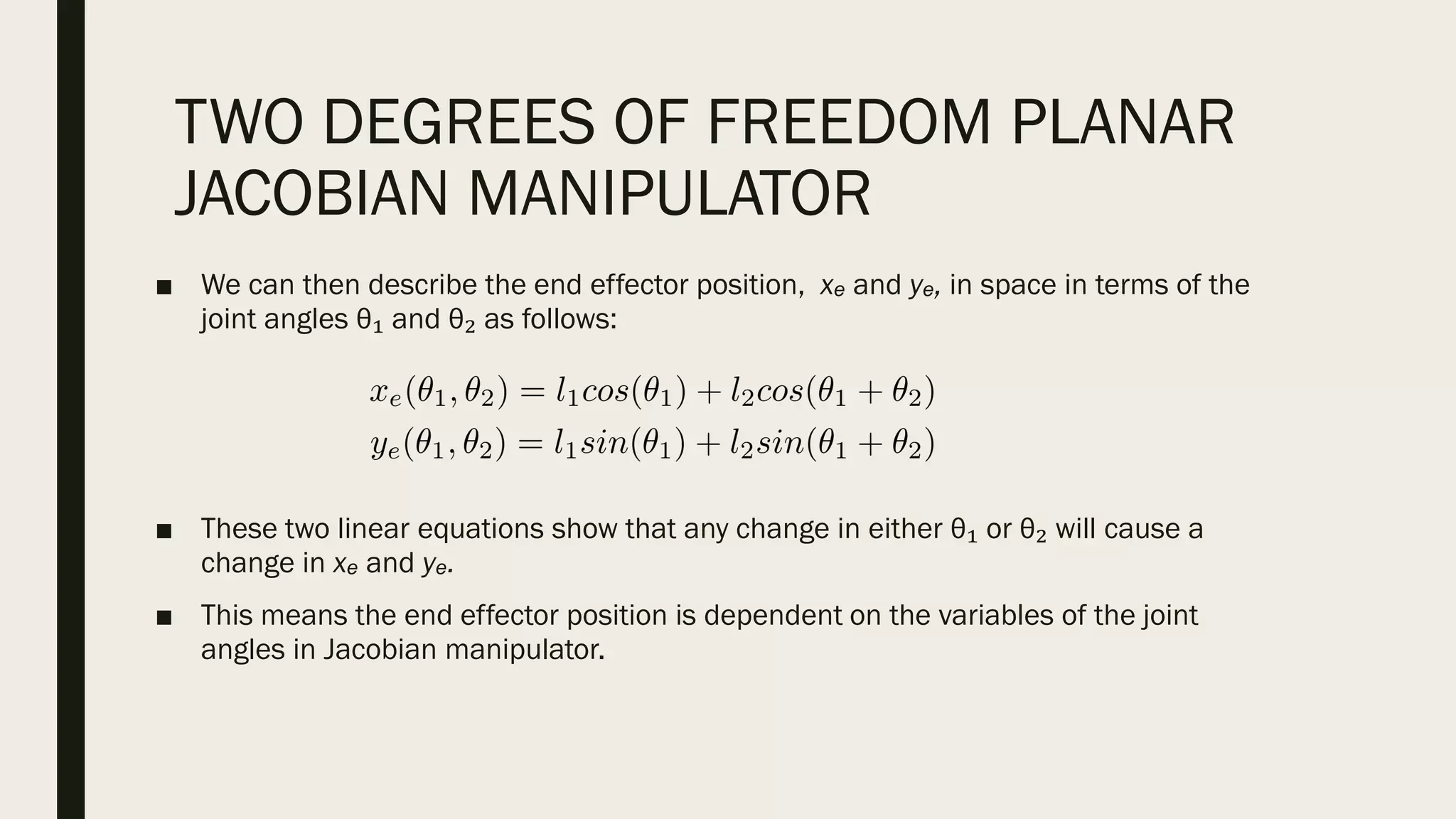 Jacobian inverse manipulator | PDF