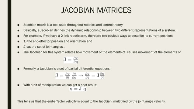 Jacobian inverse manipulator | PDF