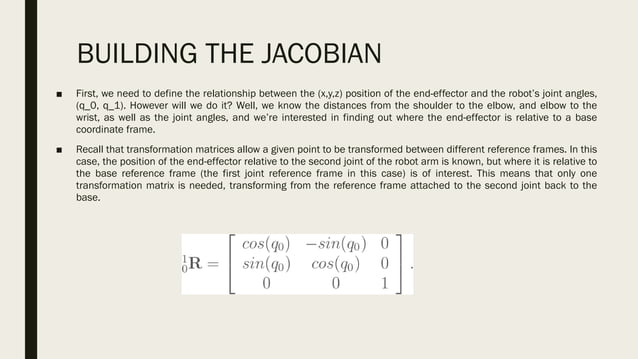 Jacobian inverse manipulator | PDF