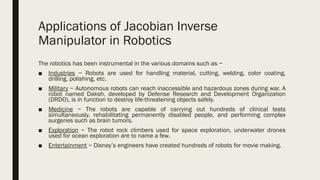 Jacobian inverse manipulator | PDF