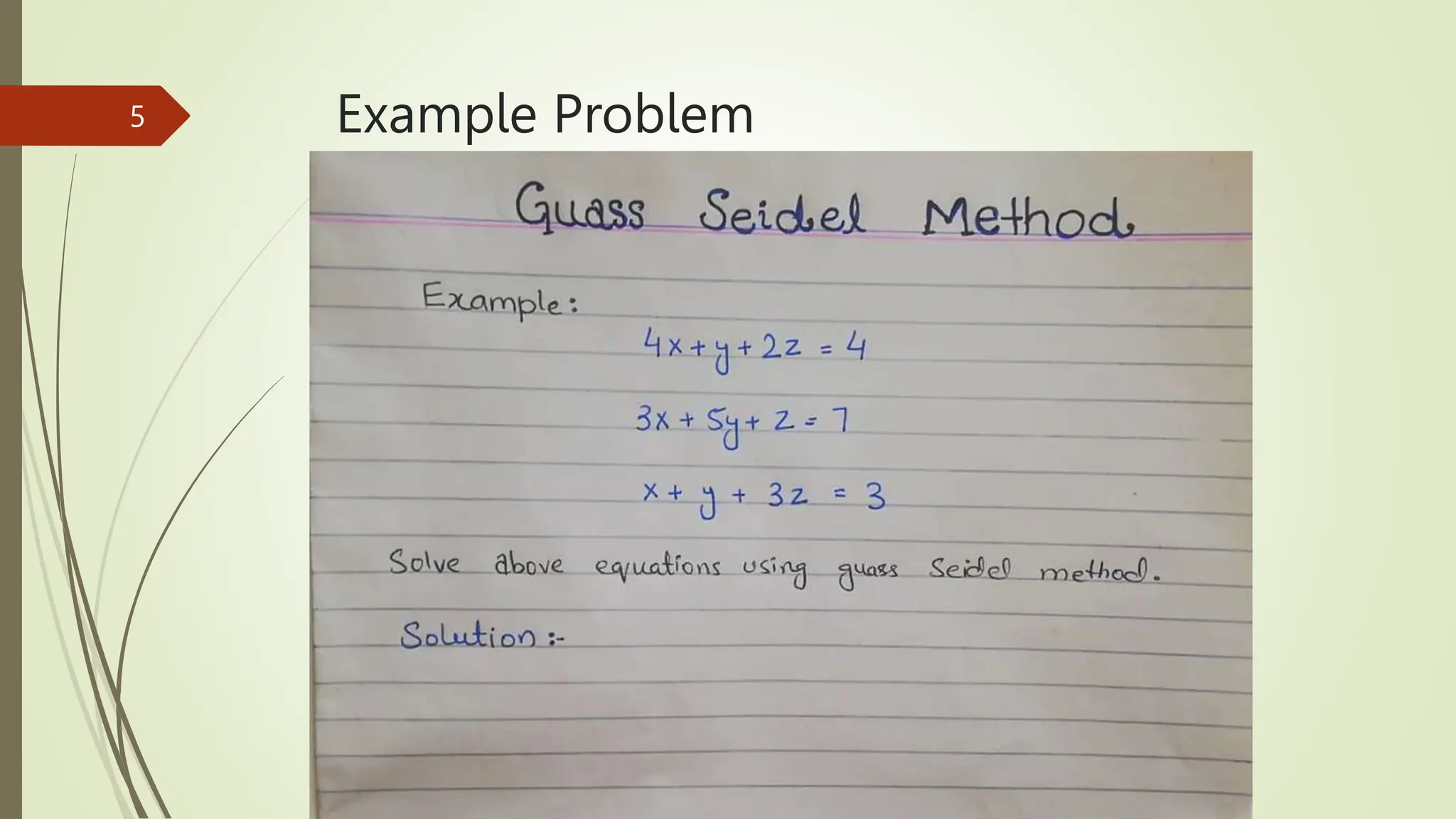 Jacobi Iteration Ppt For Subject Of Computational Engineeringpptx