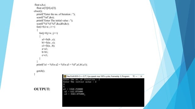 Jacobi iteration method | PPTX | Web Development | Internet