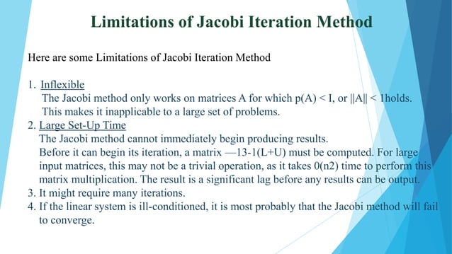 Jacobi Iteration Method Ppt