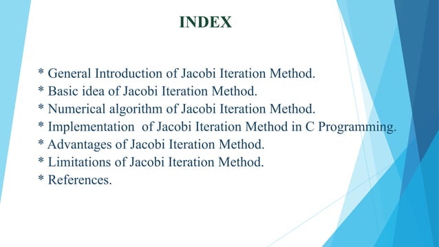 Jacobi Iteration Method Pptx Web Development Internet