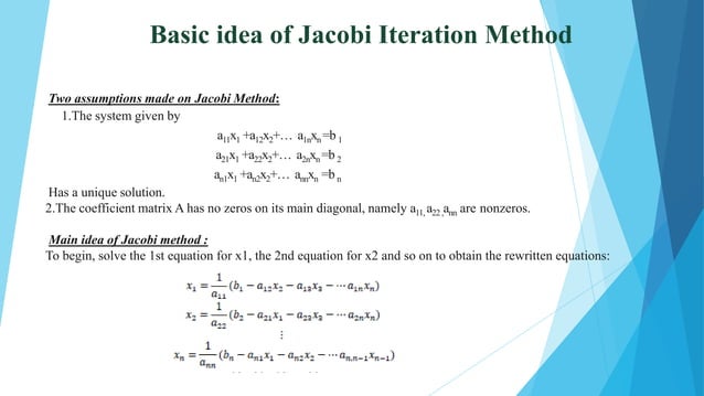 Jacobi Iteration Method Pptx Web Development Internet 7739
