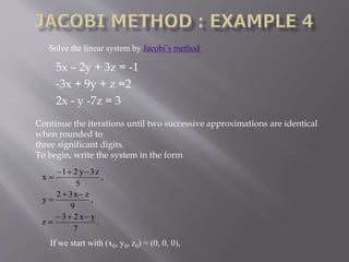 Jacobi method | PPTX