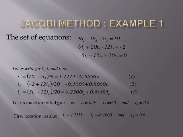 Jacobi method