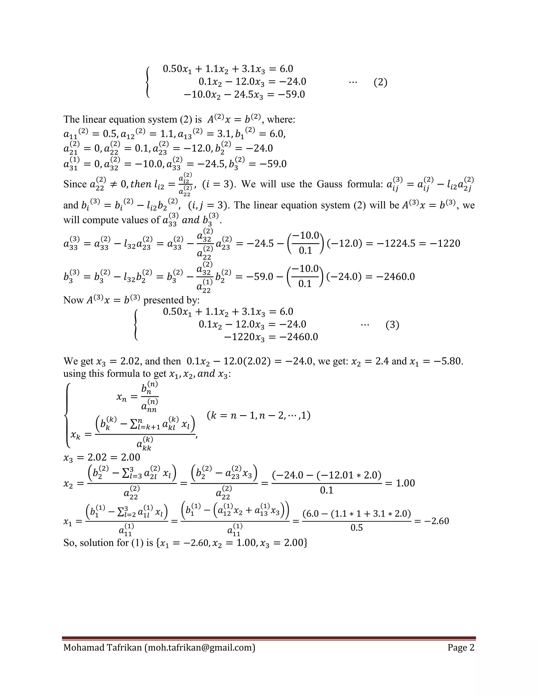 Jacobi method and lagrange interpolation | PDF
