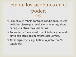 Jacobinos "Terror Revolucionario" | PPTX