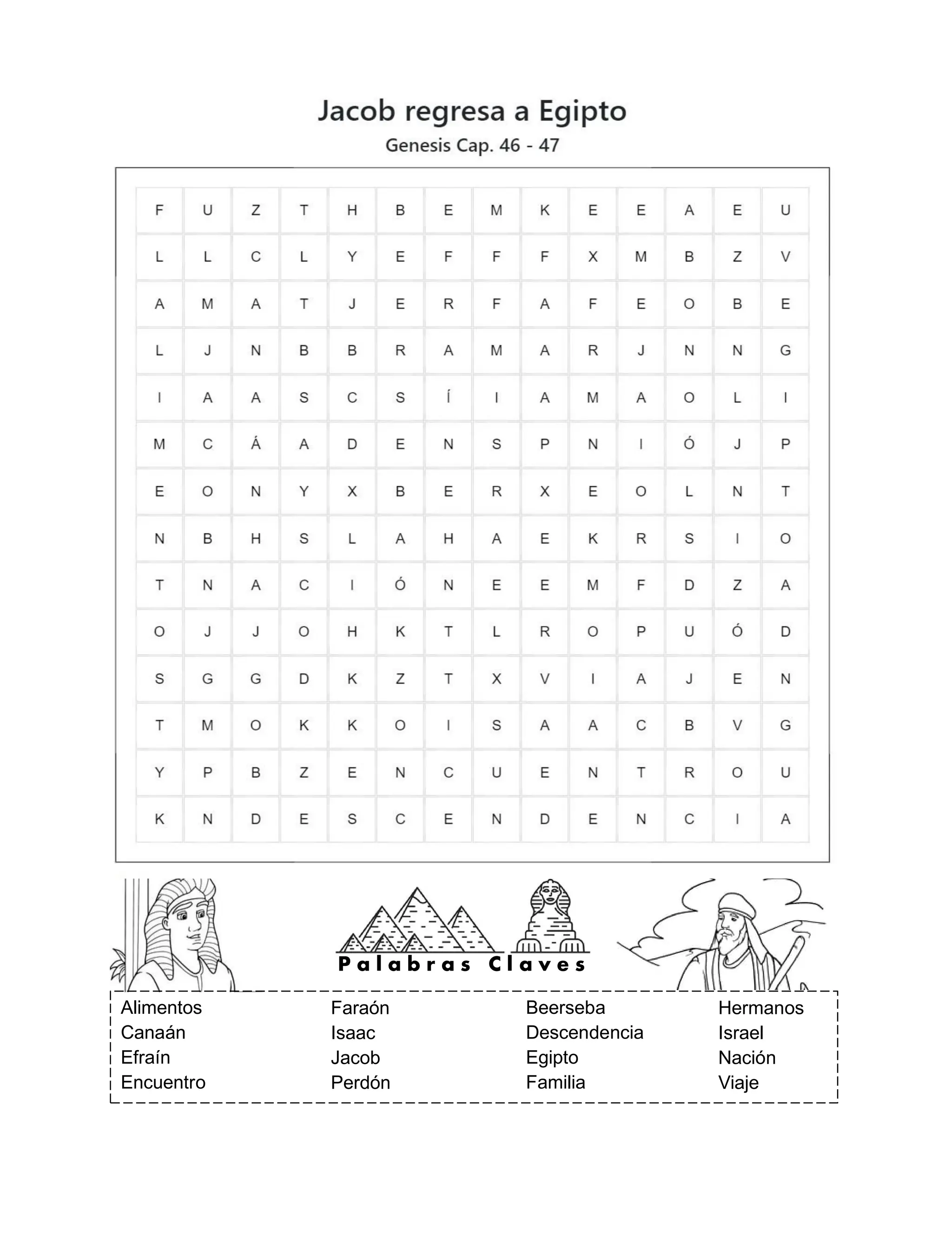 Jacob regresa a Egipto - Sopa de Letras.pdf