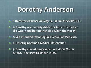 Dorothy Anderson | PPTX