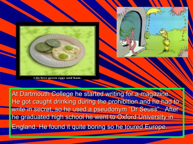 Jacob's Dr Seuss Slide Show | PPT