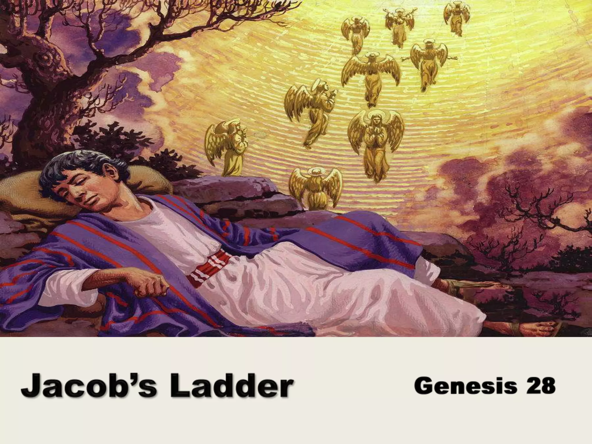 Jacob's Ladder — God Speaks to Jacob in a Dream | PPTX