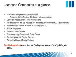 Jacobson Corporate Overview | PPT