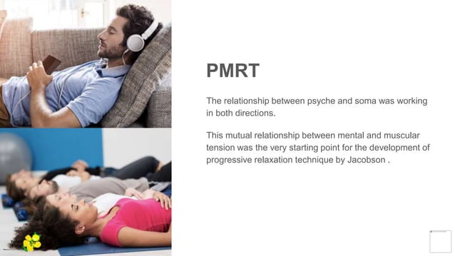 Jacobson's Progressive Muscle Relaxation Technique.pptx | Physical ...