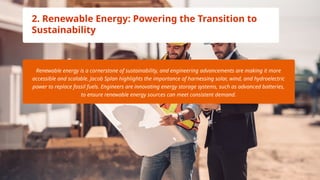 Jacob Splan Engineering Solutions to Achieve Sustainability Goals | PPT