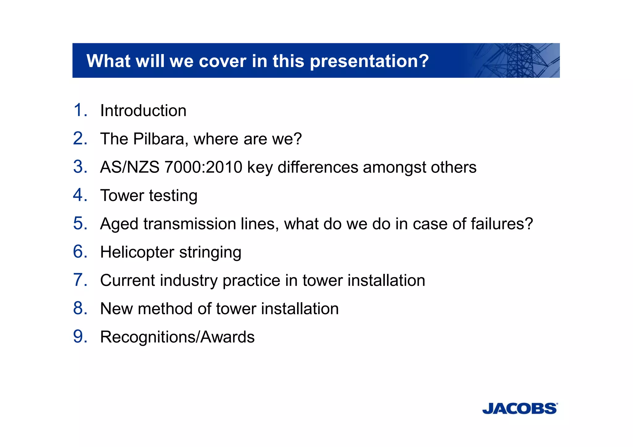 Jacobs Recent changes to transmission line design standards and the ...