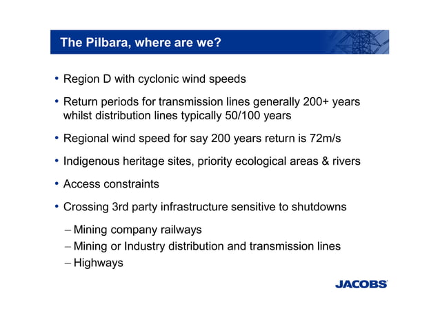 Jacobs Recent changes to transmission line design standards and the ...