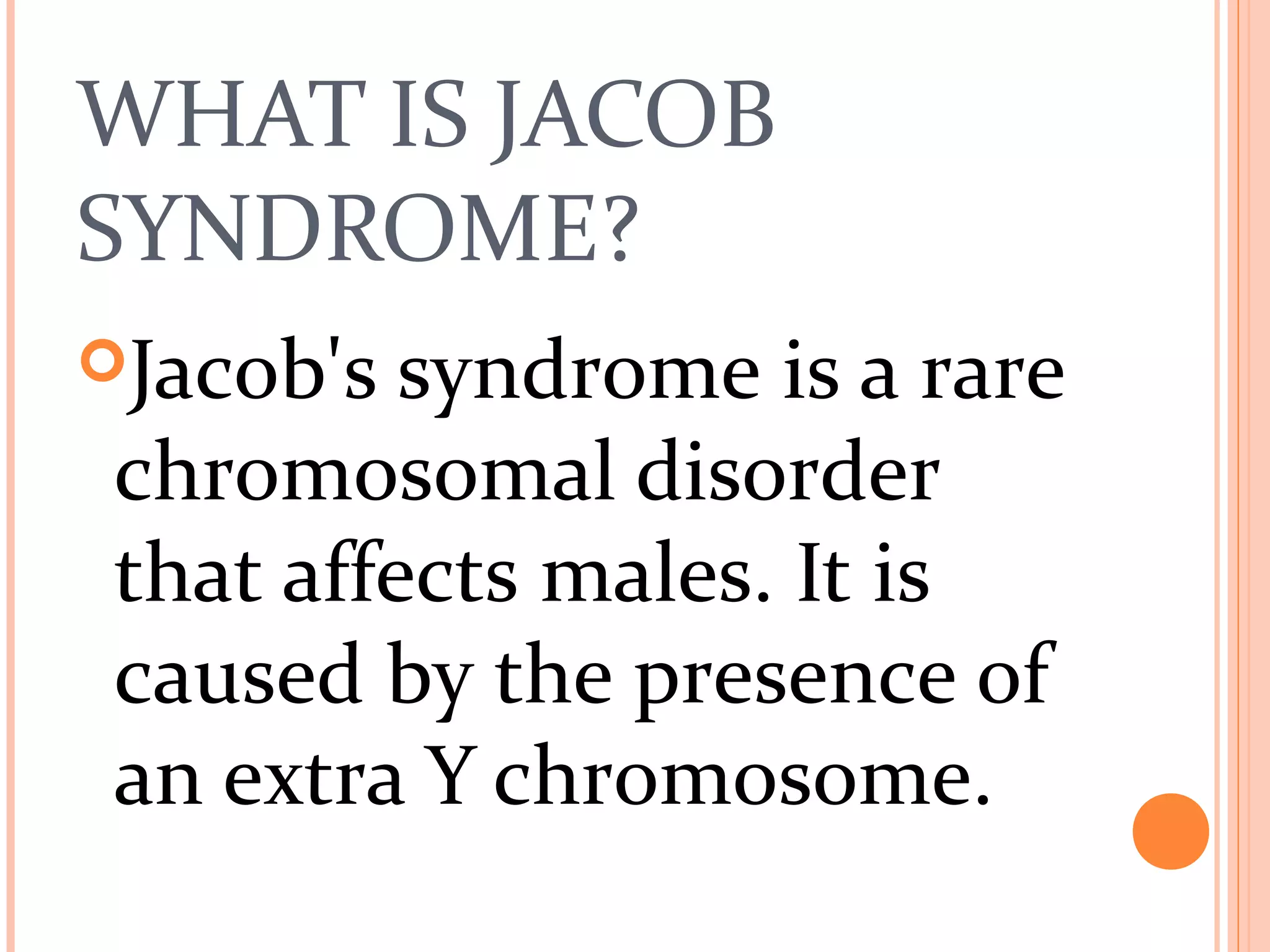 Jacob syndrome | PPT