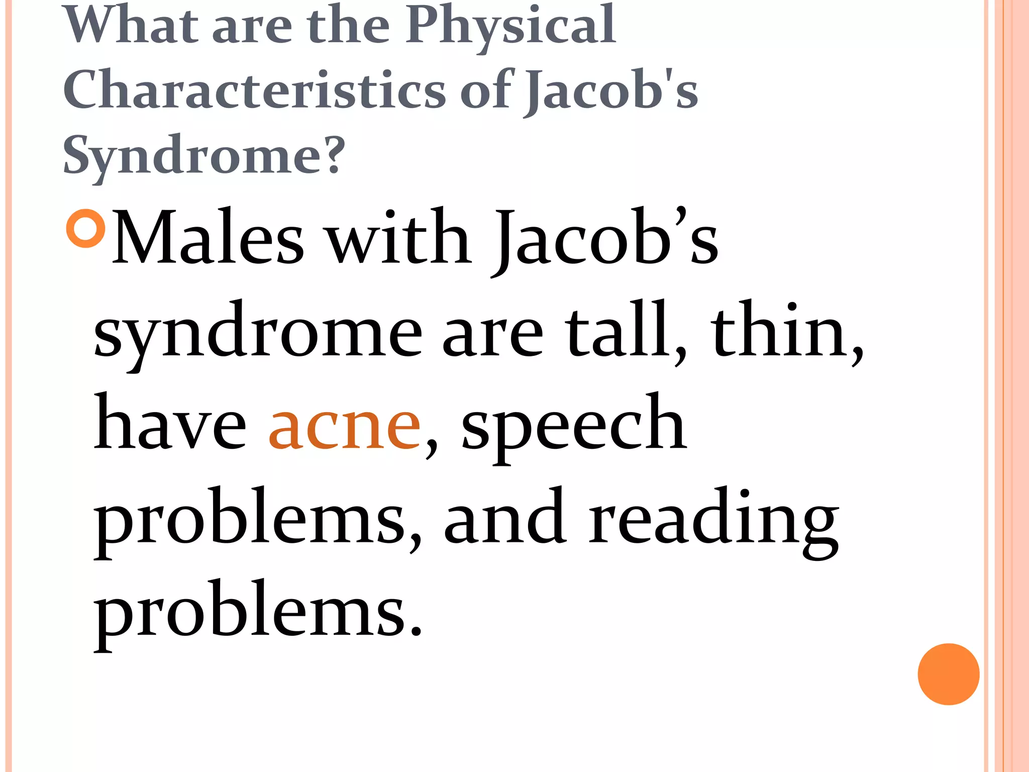 Jacob syndrome | PPT