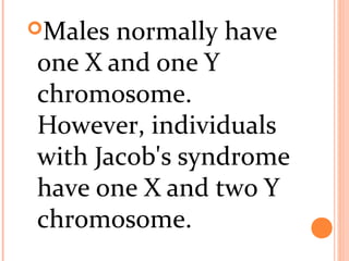 Jacob syndrome | PPT