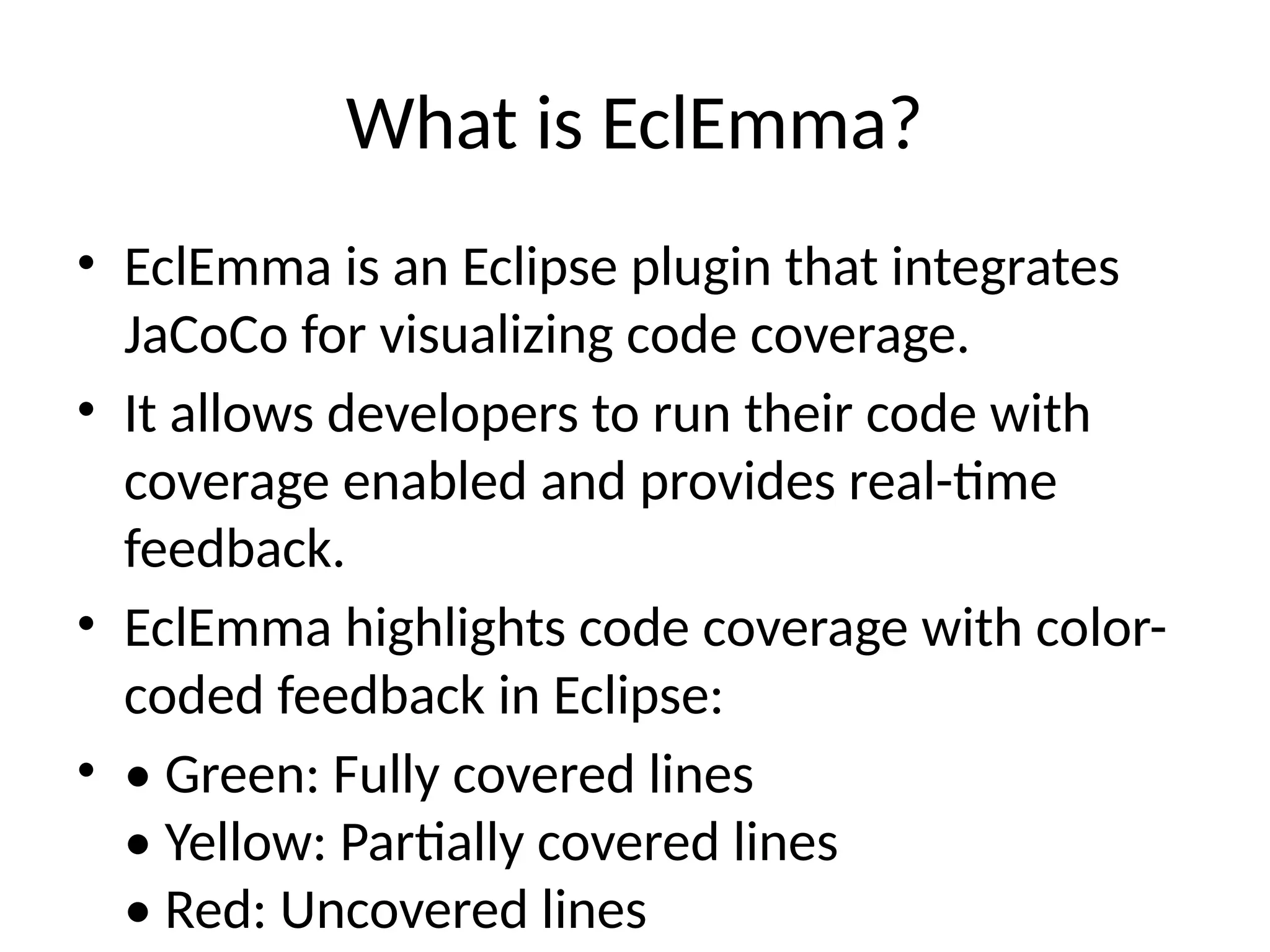 JaCoCo_EclEmma_Presentation testing .pptx