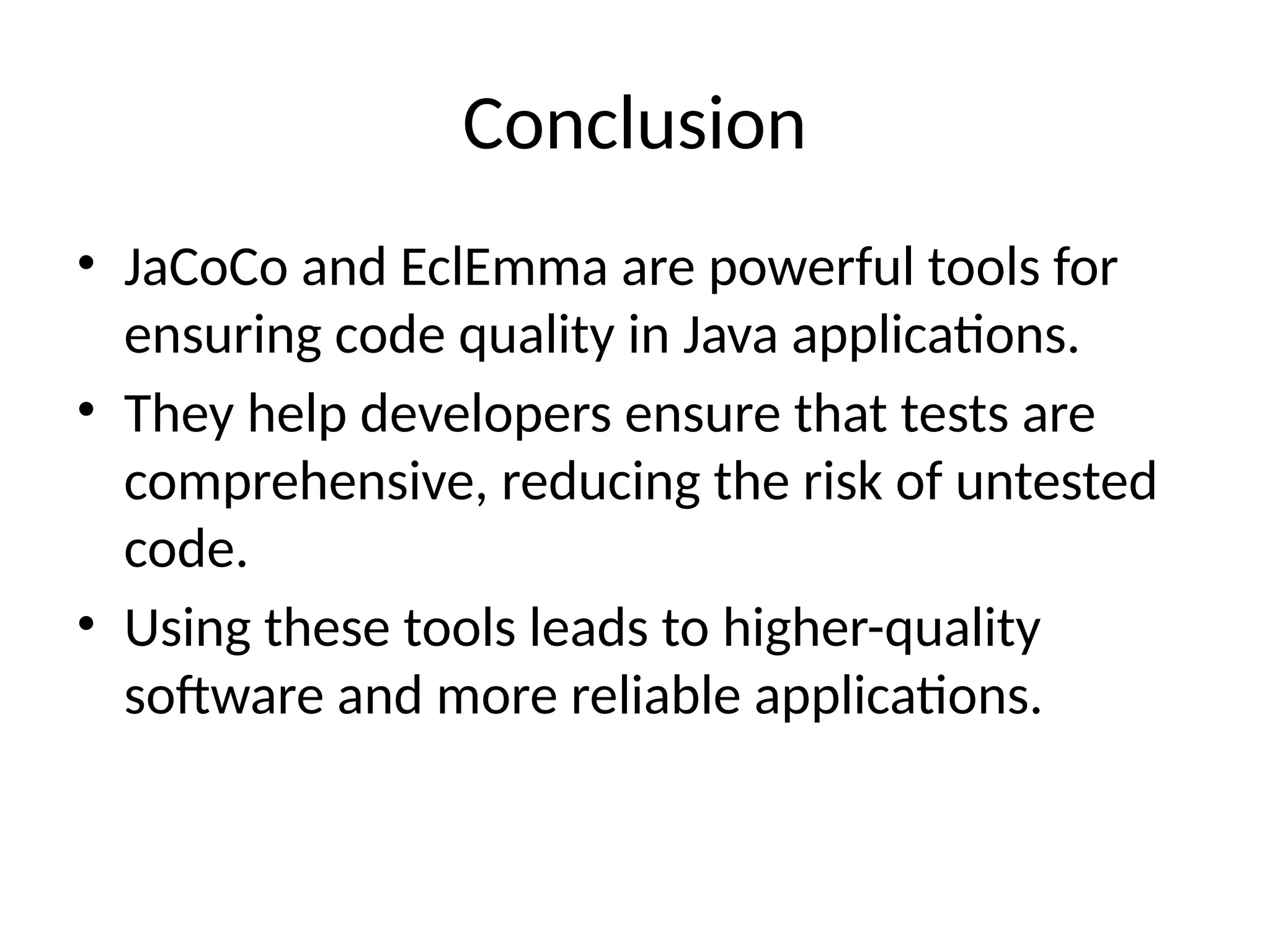 JaCoCo_EclEmma_Presentation testing .pptx