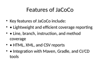 JaCoCo_EclEmma_Presentation testing .pptx