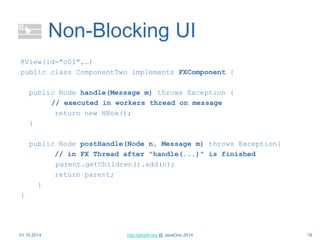 Building non-blocking JavaFX 8 applications with JacpFX [CON1823] | PPTX