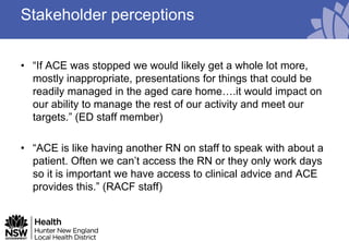 Improving hospital avoidance for aged care residents, | PDF