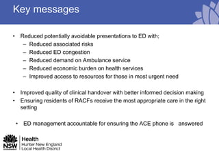 Improving hospital avoidance for aged care residents, | PDF