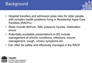 Improving hospital avoidance for aged care residents, | PDF