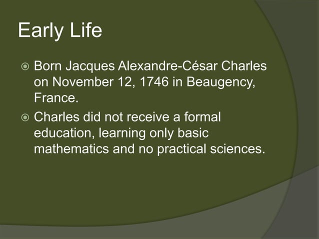Jacques charles | PPT