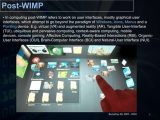 hcid2011 - Gesture Based Interfaces: Jacques chueke (HCID, City ...