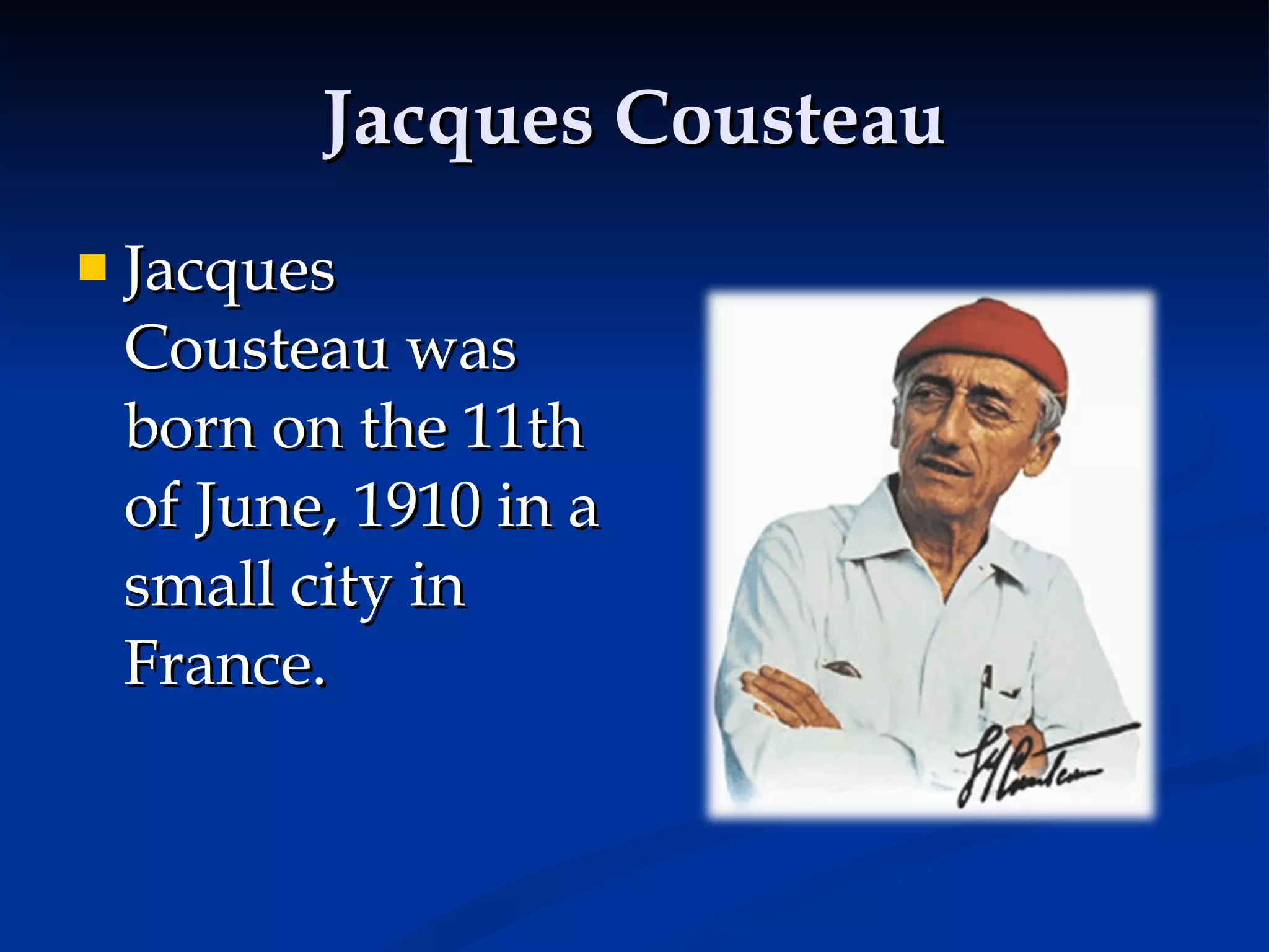 Jacques Cousteau | PPT