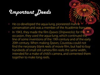 Jacques cousteau | PPT