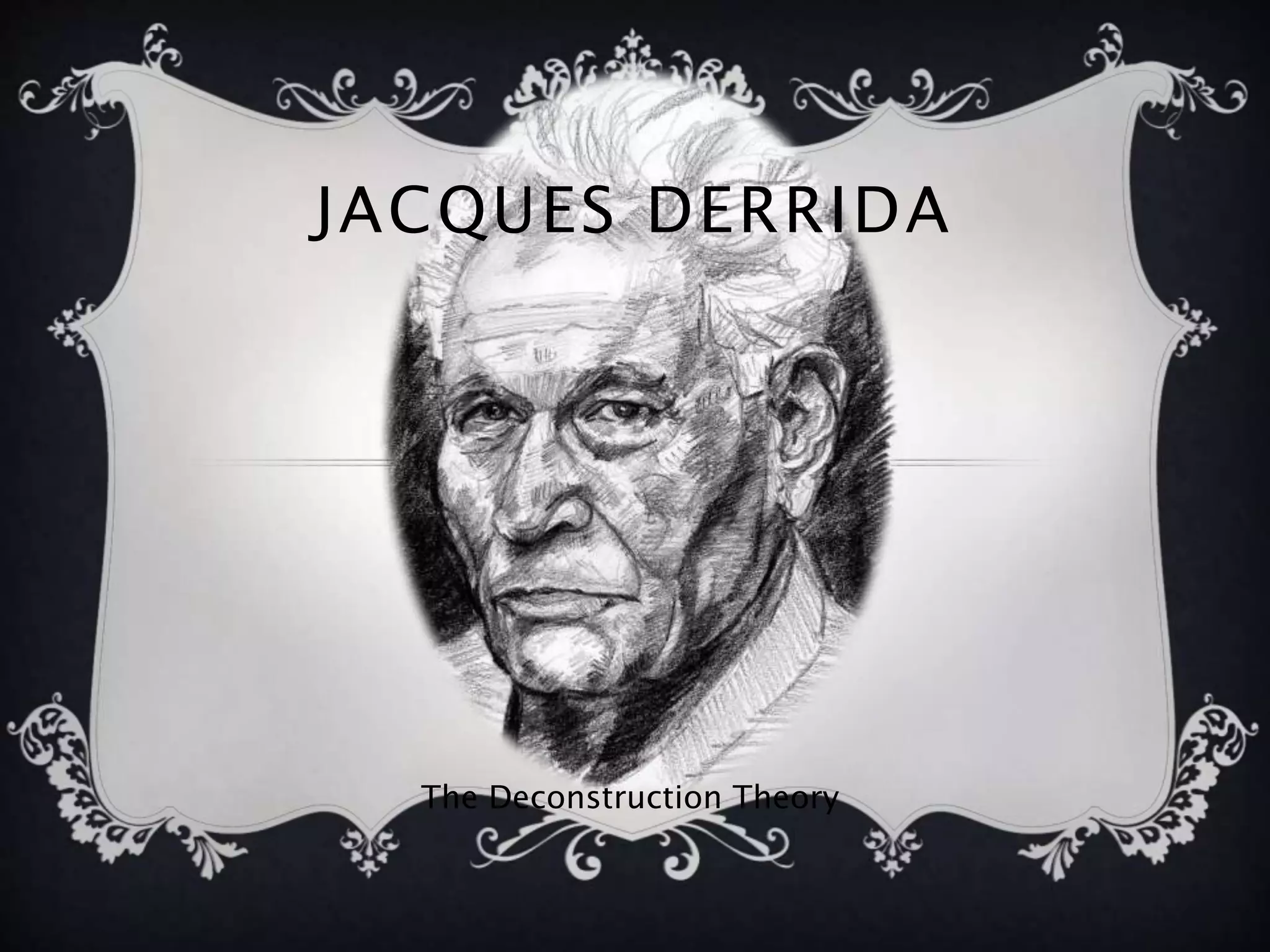 Jacques Derrida Media Philosopher | PPTX