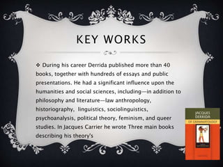 Jacques Derrida Media Philosopher | PPTX
