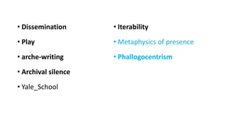 Jacques derrida | PPTX
