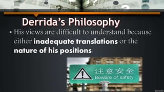 Jacques Derrida Post Structuralism