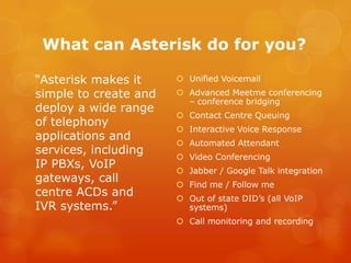 Asterisk Phone Systems | PPT