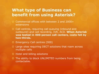 Asterisk Phone Systems | PPT