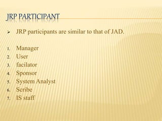 JAD , JAP and CASE tools | PPTX